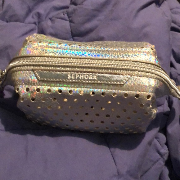 Sephora | Bags | Sephora Holographic Makeup Bag | Poshmark